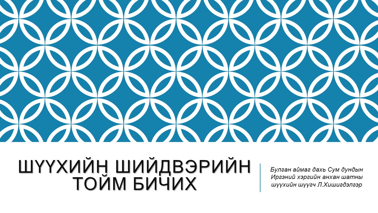“Шүүхийн шийдвэрийн тойм бичих” аргачлалаар сургалт зохион байгууллаа ...